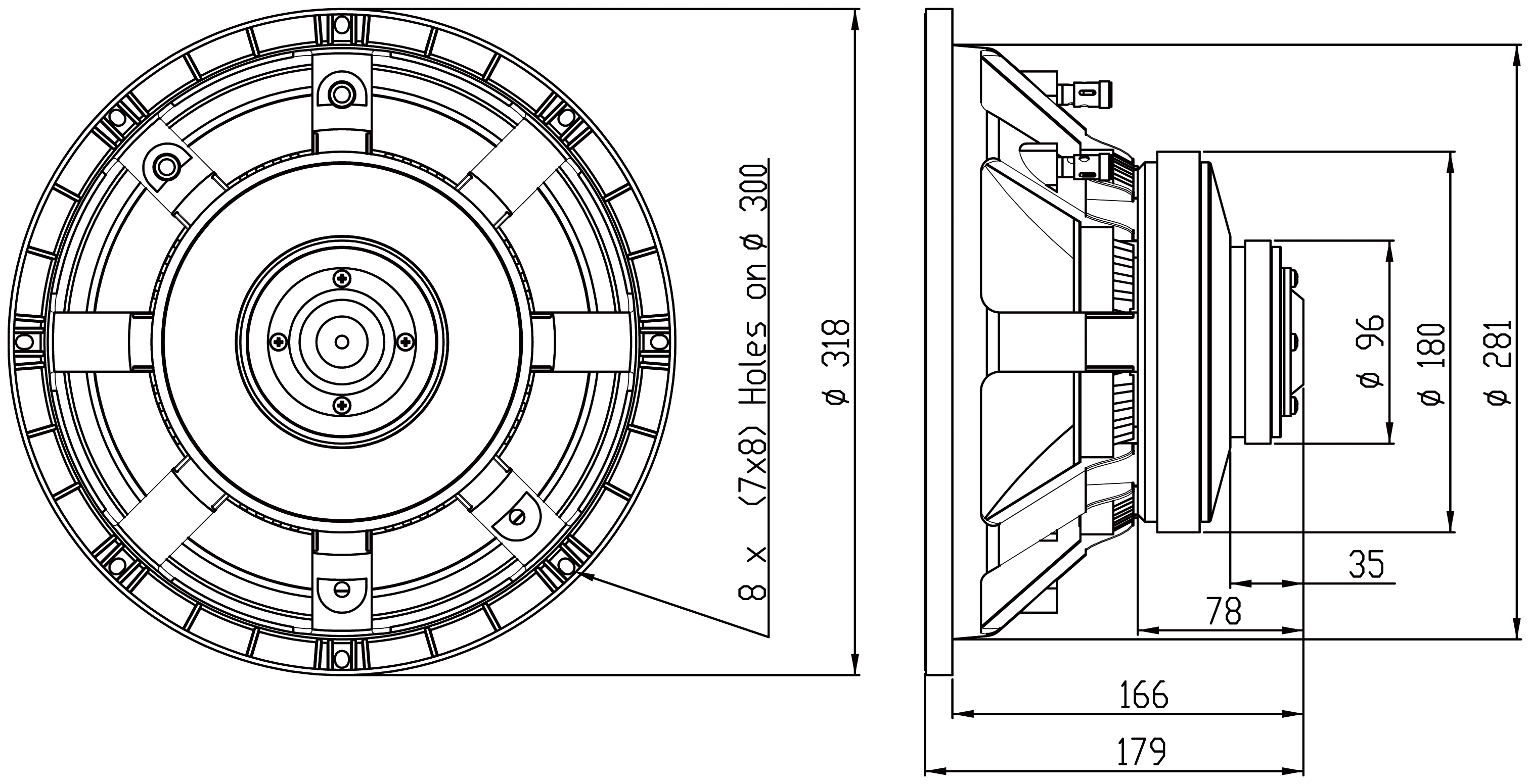 BMS 12C262 - 12″ Coaxial